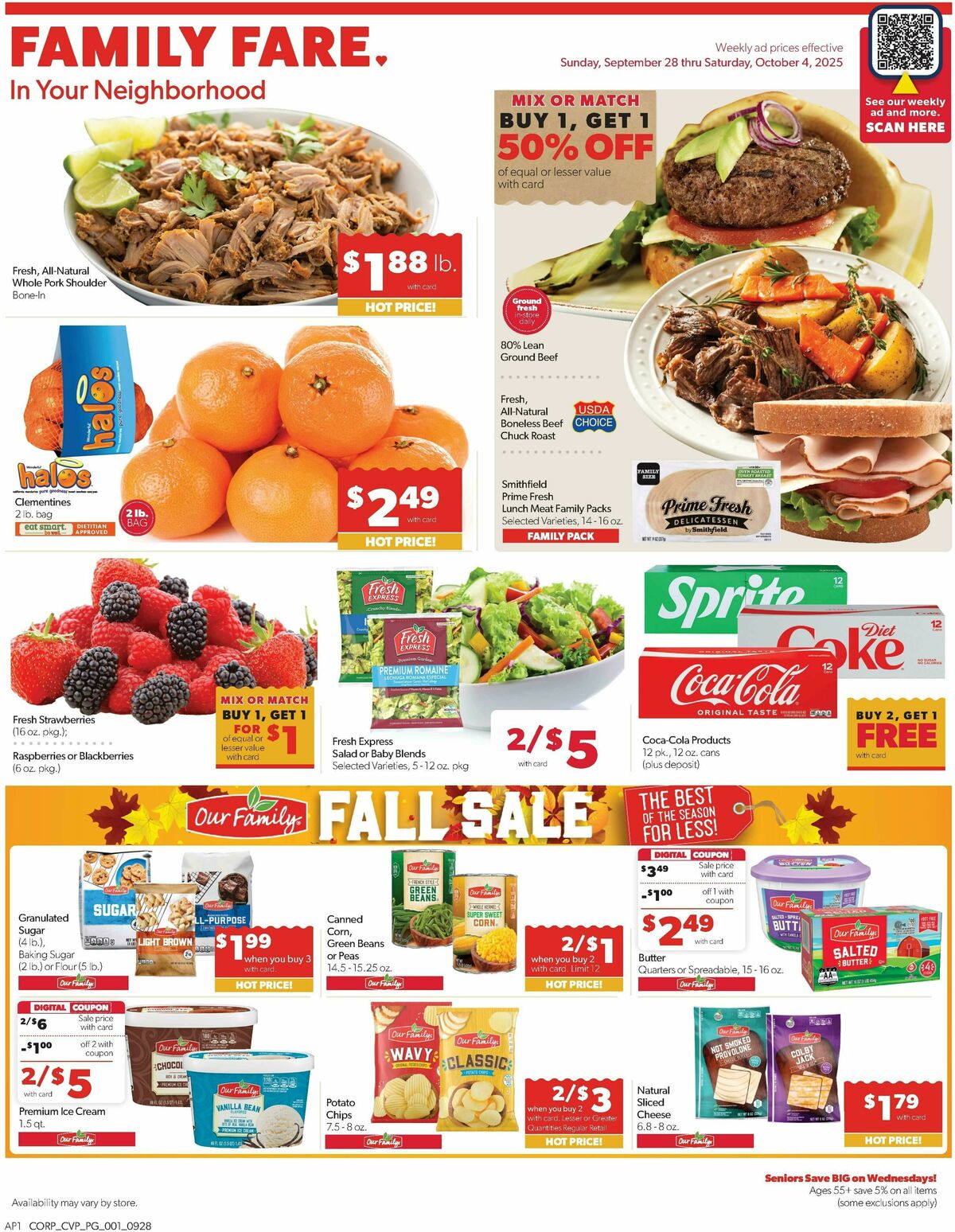 Family Fare Weekly Ad from September 28