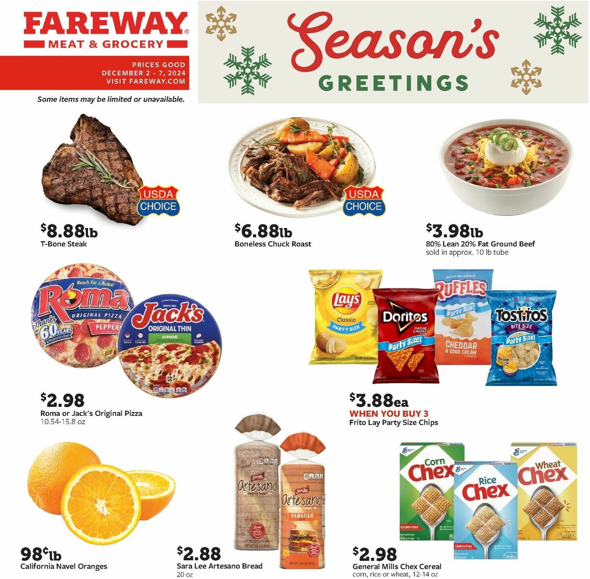 Fareway Weekly Ads from December 2