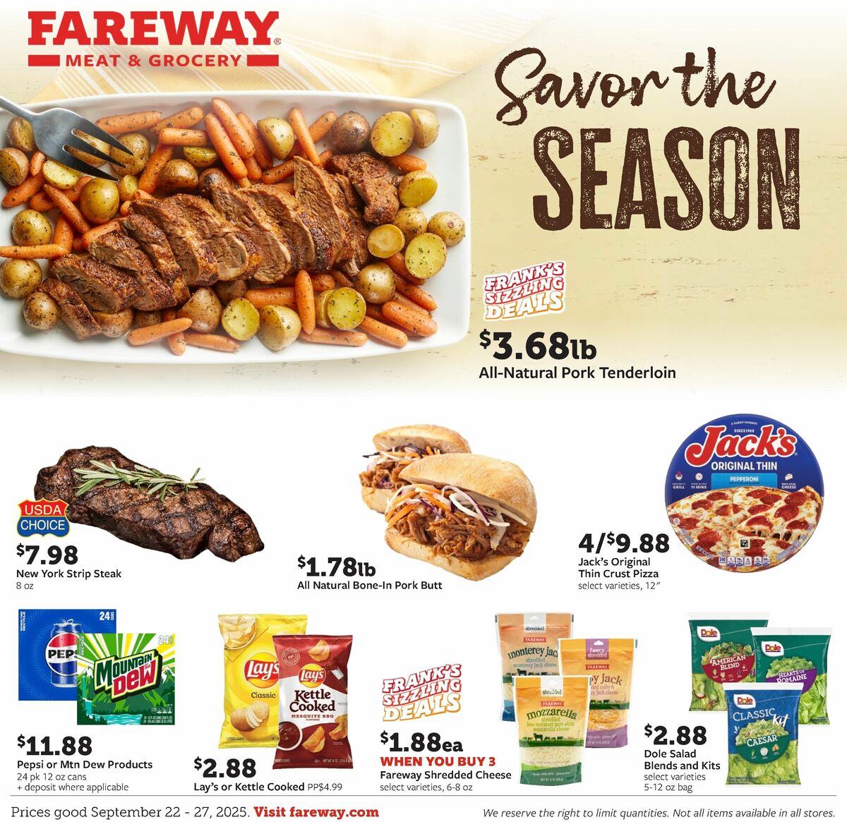 Fareway Weekly Ads from September 22