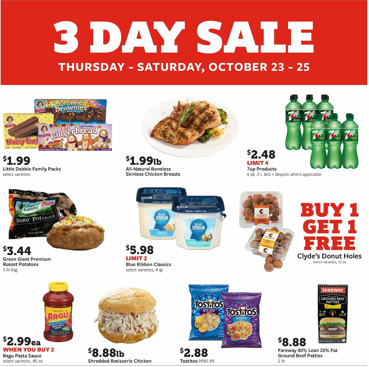Fareway 3-Day Sale Weekly Ads from October 23