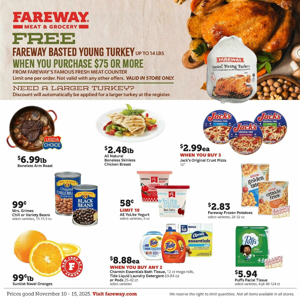 Fareway Weekly Ads from November 10