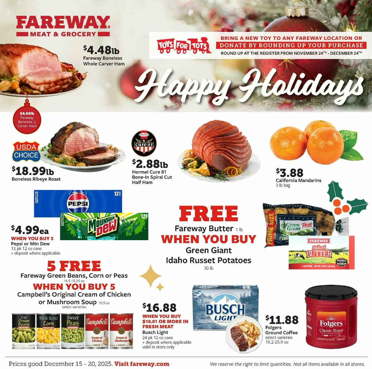 Fareway Weekly Ads from December 15