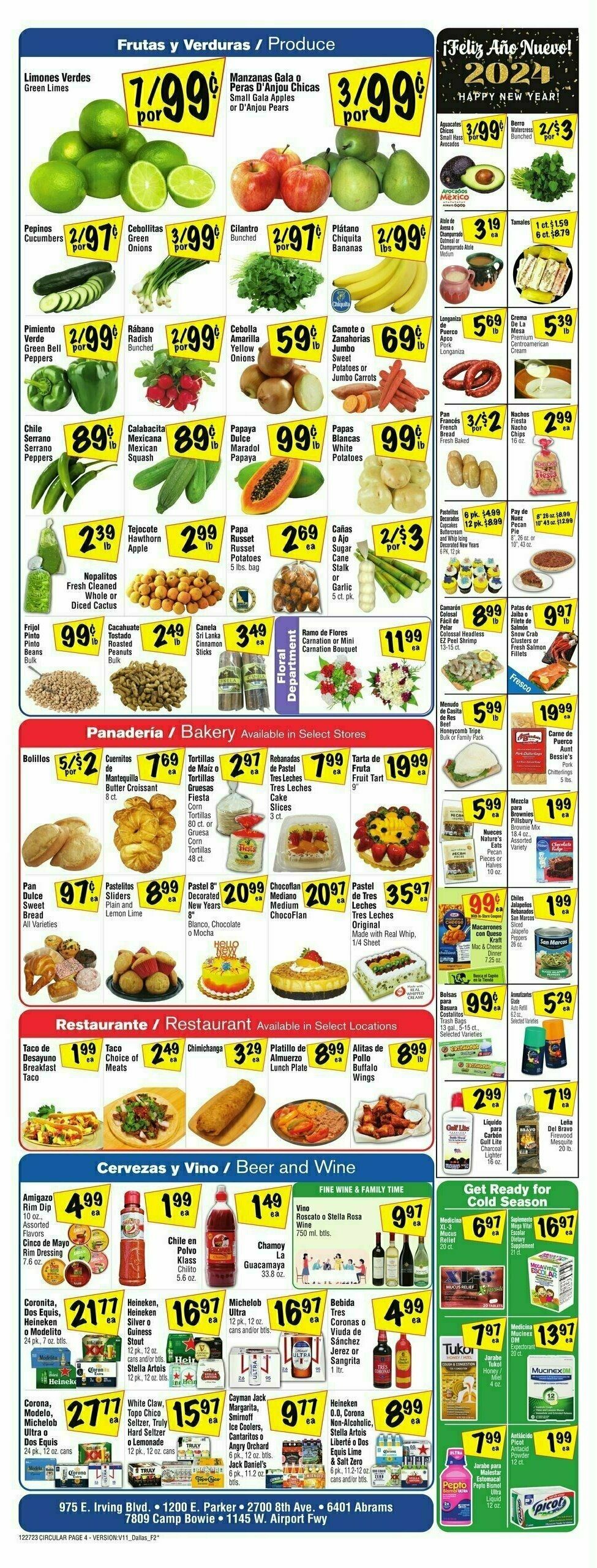 Fiesta Mart Weekly Ad from December 27 - Page 4
