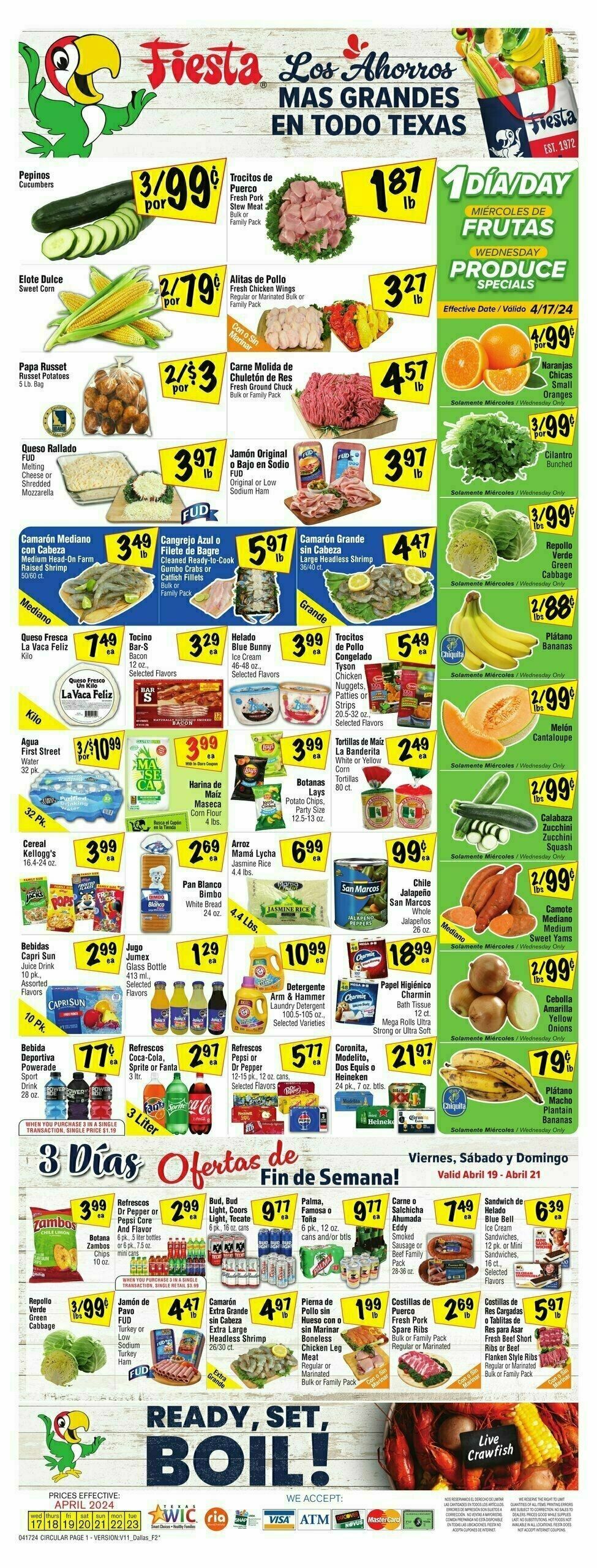 Fiesta Mart Weekly Ad from April 17