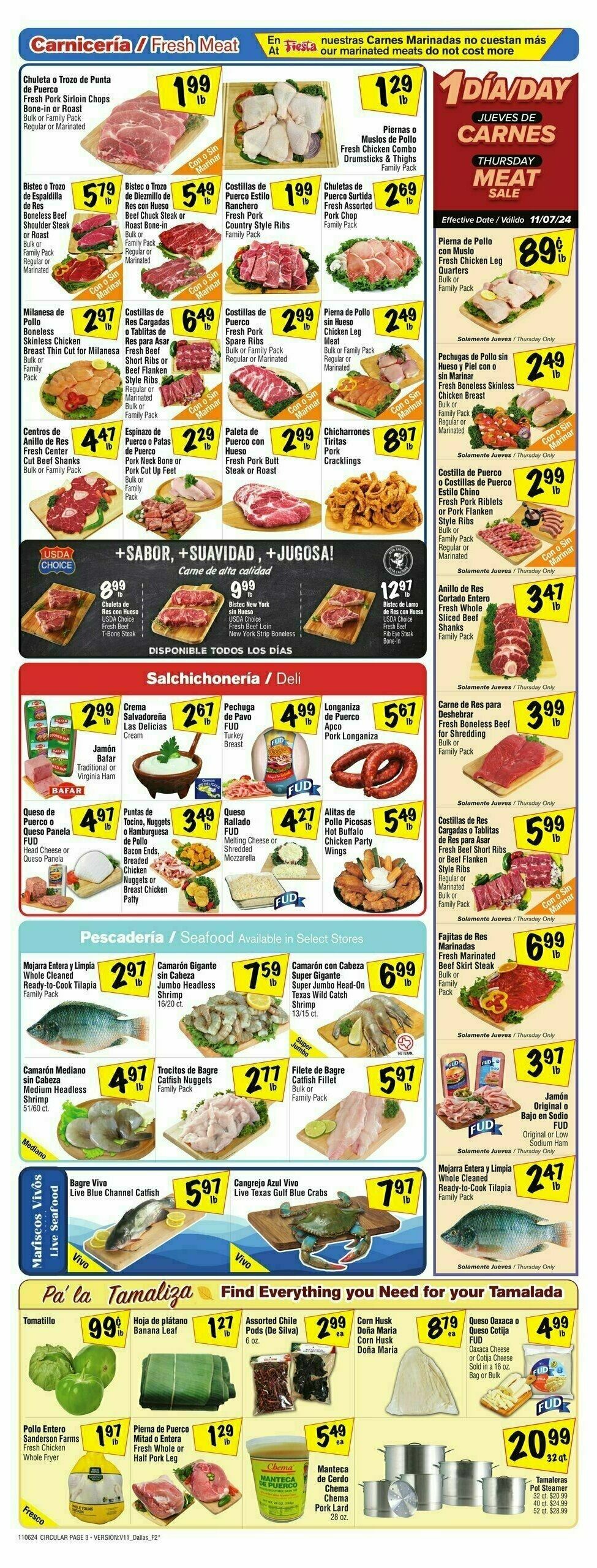 Fiesta Mart Weekly Ad from November 6 - Page 3