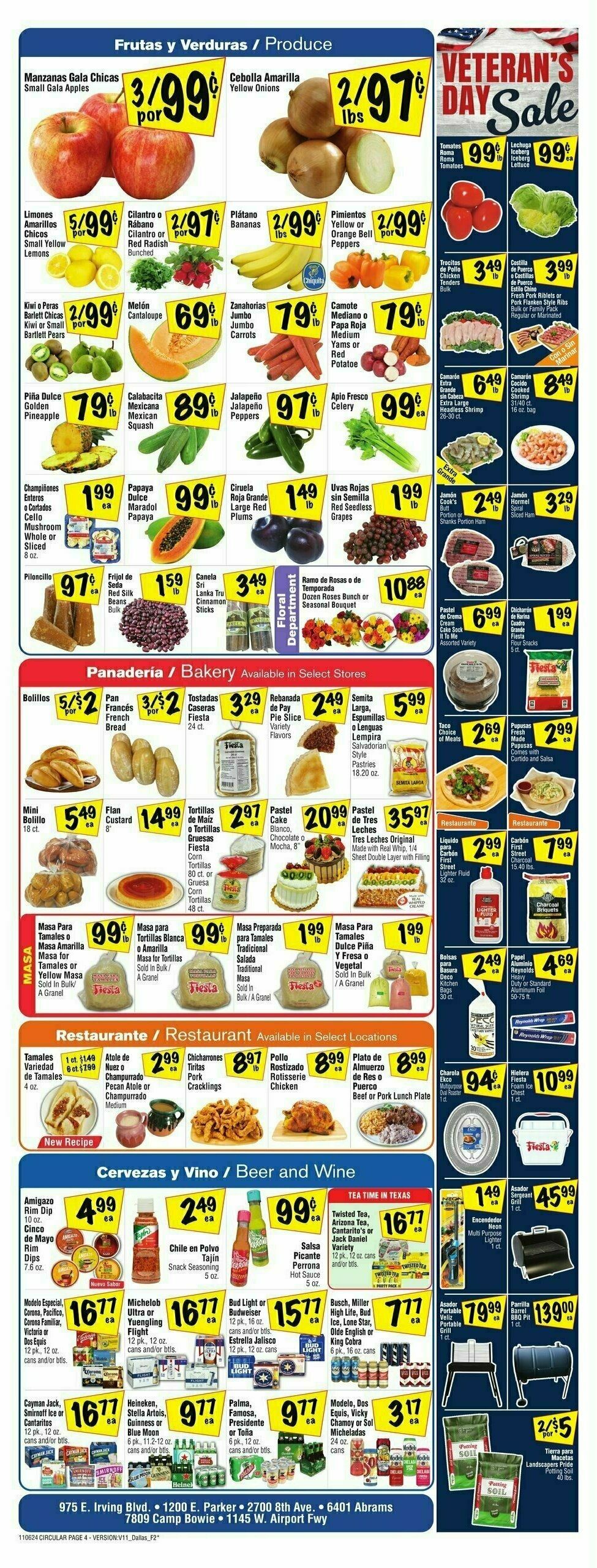 Fiesta Mart Weekly Ad from November 6 - Page 4