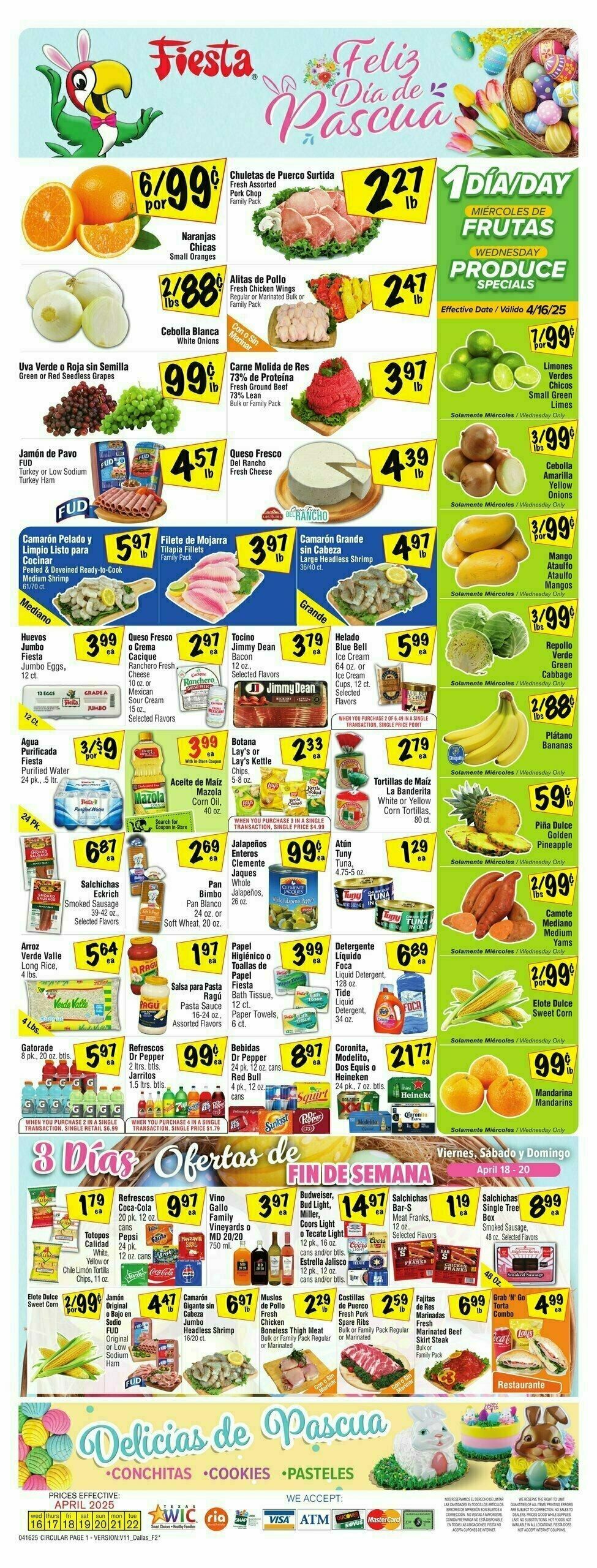 Fiesta Mart Weekly Ad from April 16