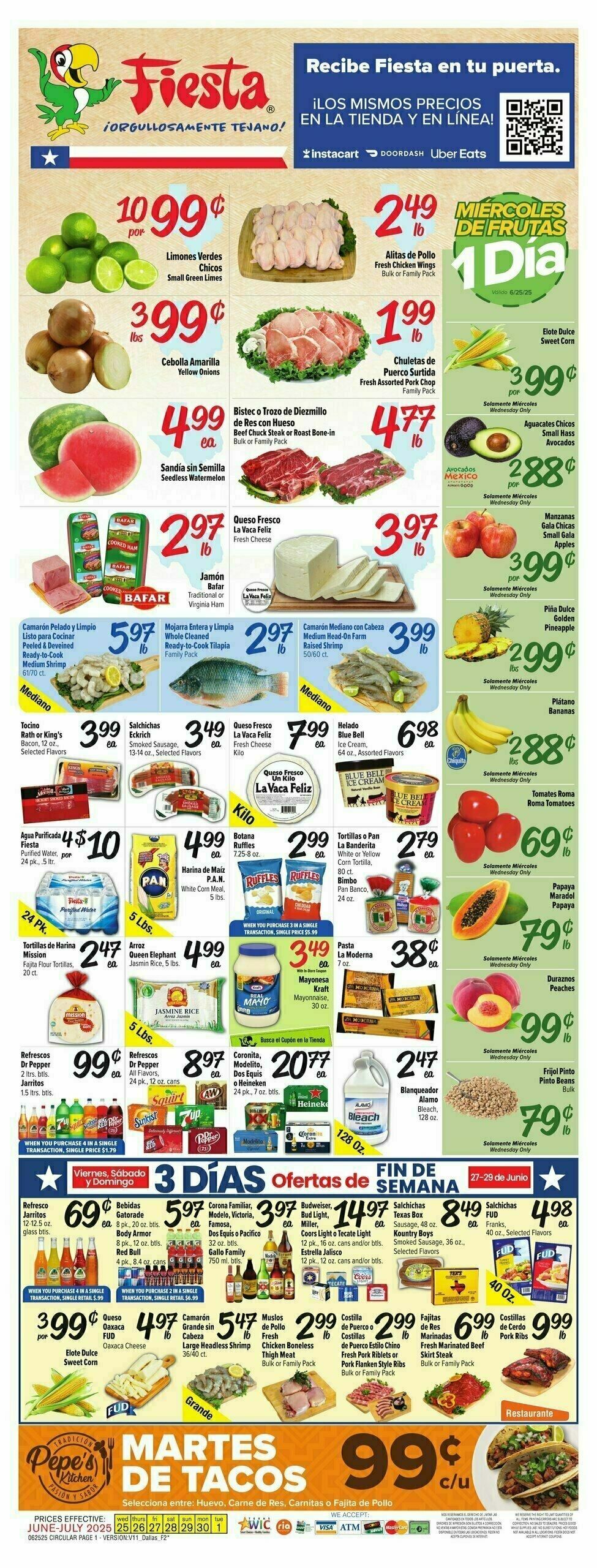 Fiesta Mart Weekly Ad from June 25
