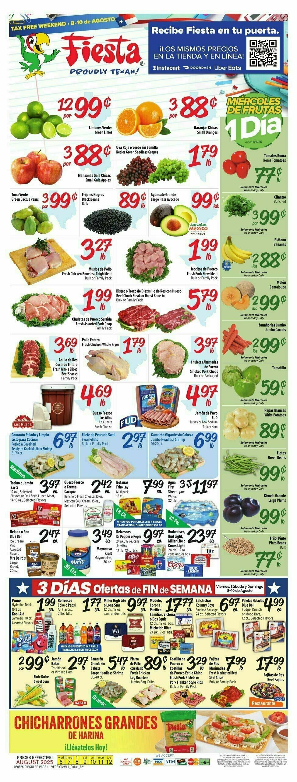 Fiesta Mart Weekly Ad from August 6