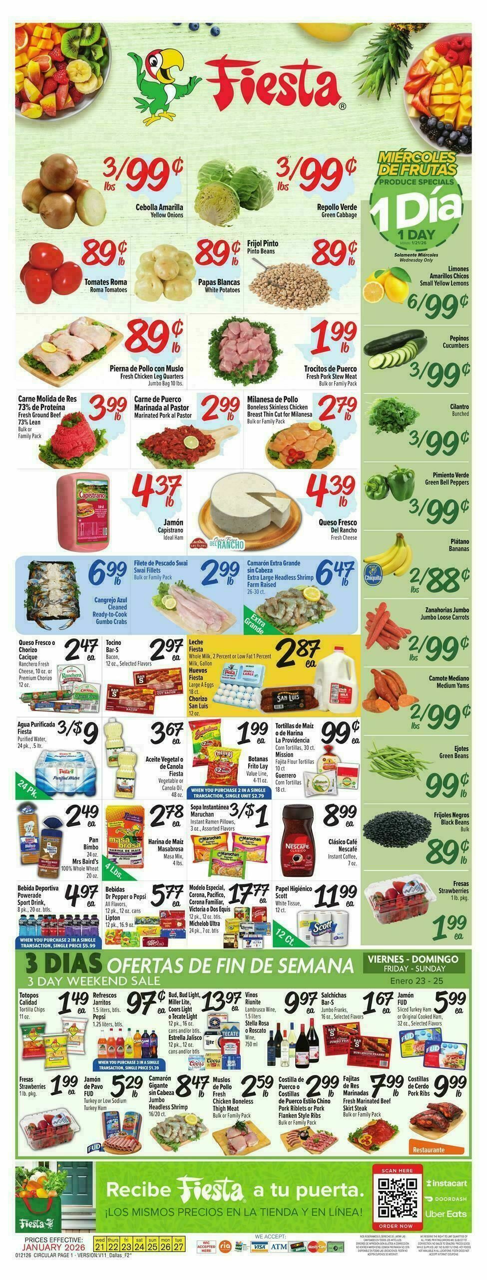 Fiesta Mart Weekly Ad from January 21