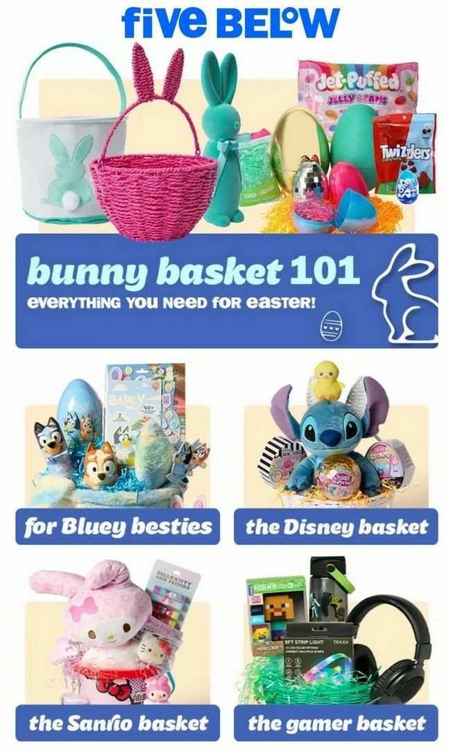Five Below Easter Ad & Deals from March 29