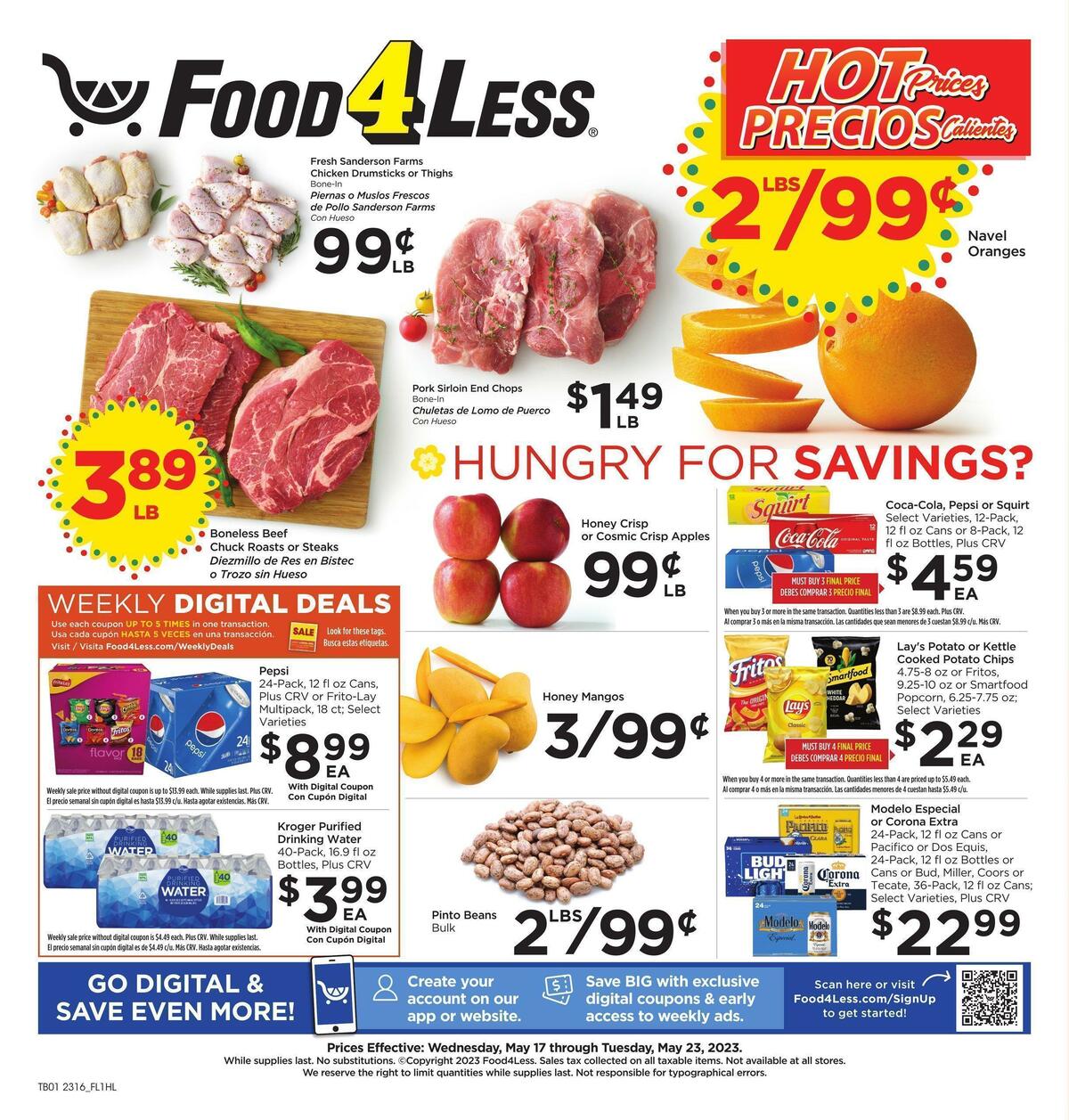 Food 4 Less Weekly Ads & Deals from May 17