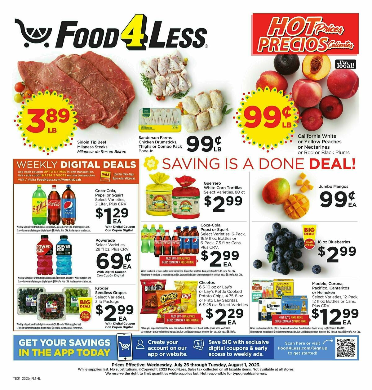 Food 4 Less Weekly Ads & Deals from July 26