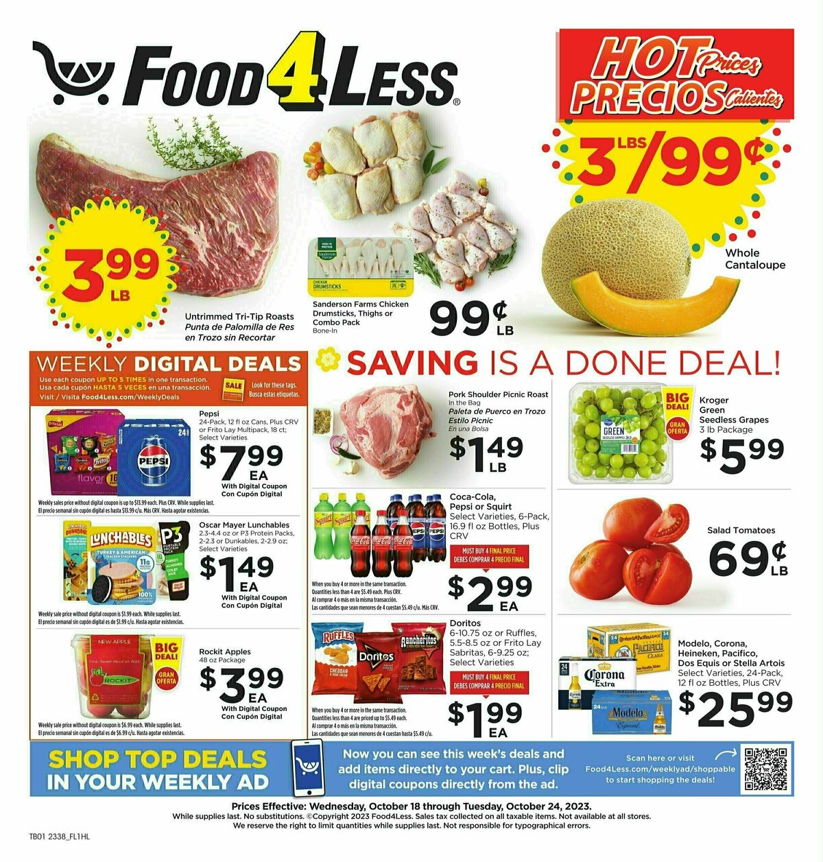 Food 4 Less Weekly Ads & Deals from October 18