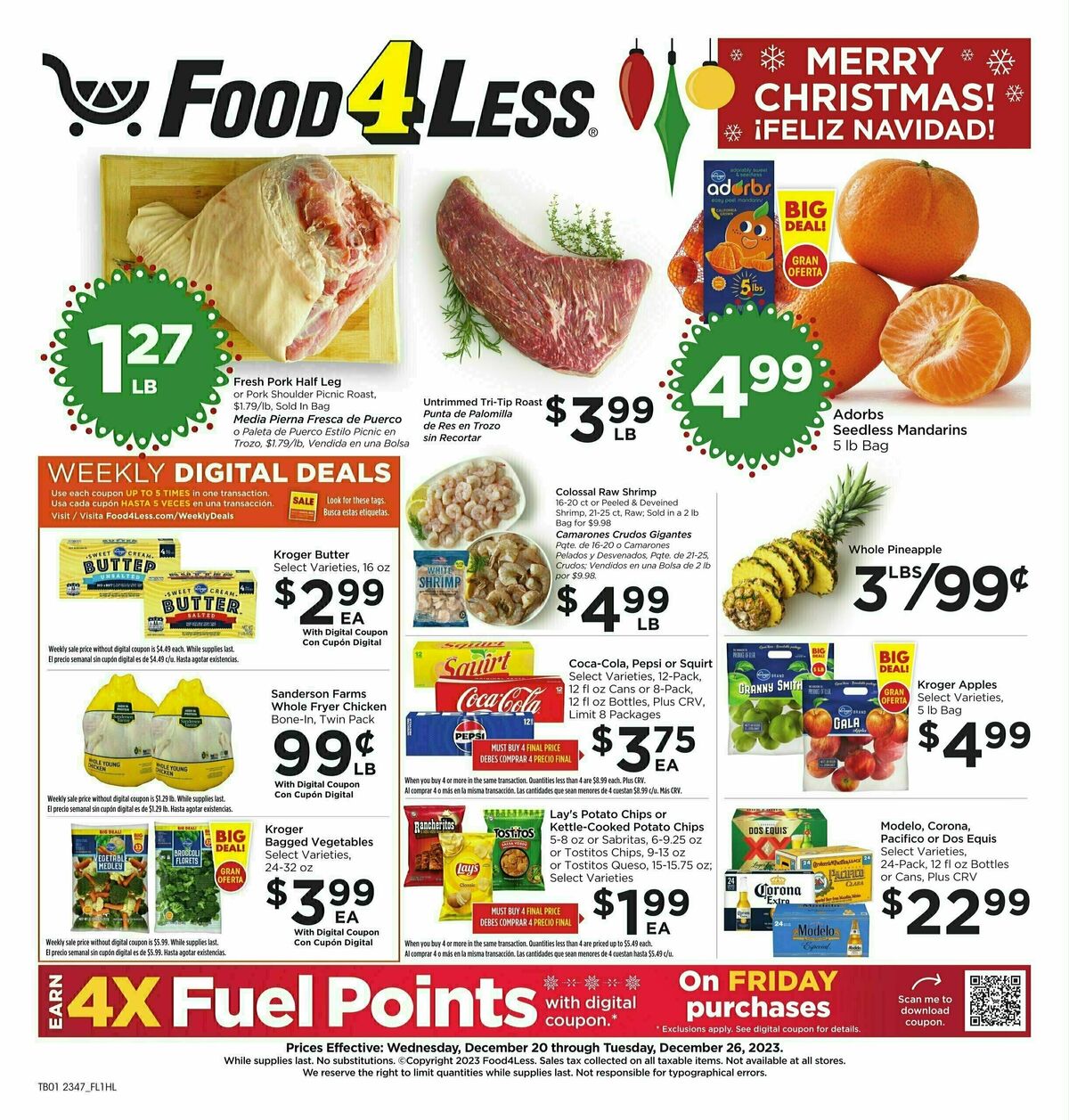 Food 4 Less Weekly Ads & Deals from December 20