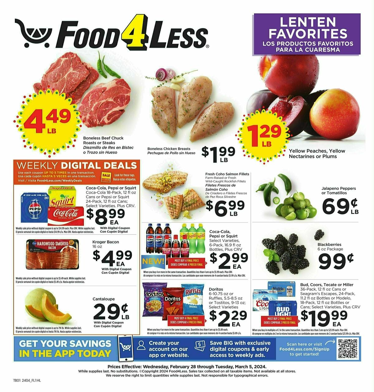 Food 4 Less Weekly Ads & Deals from February 28