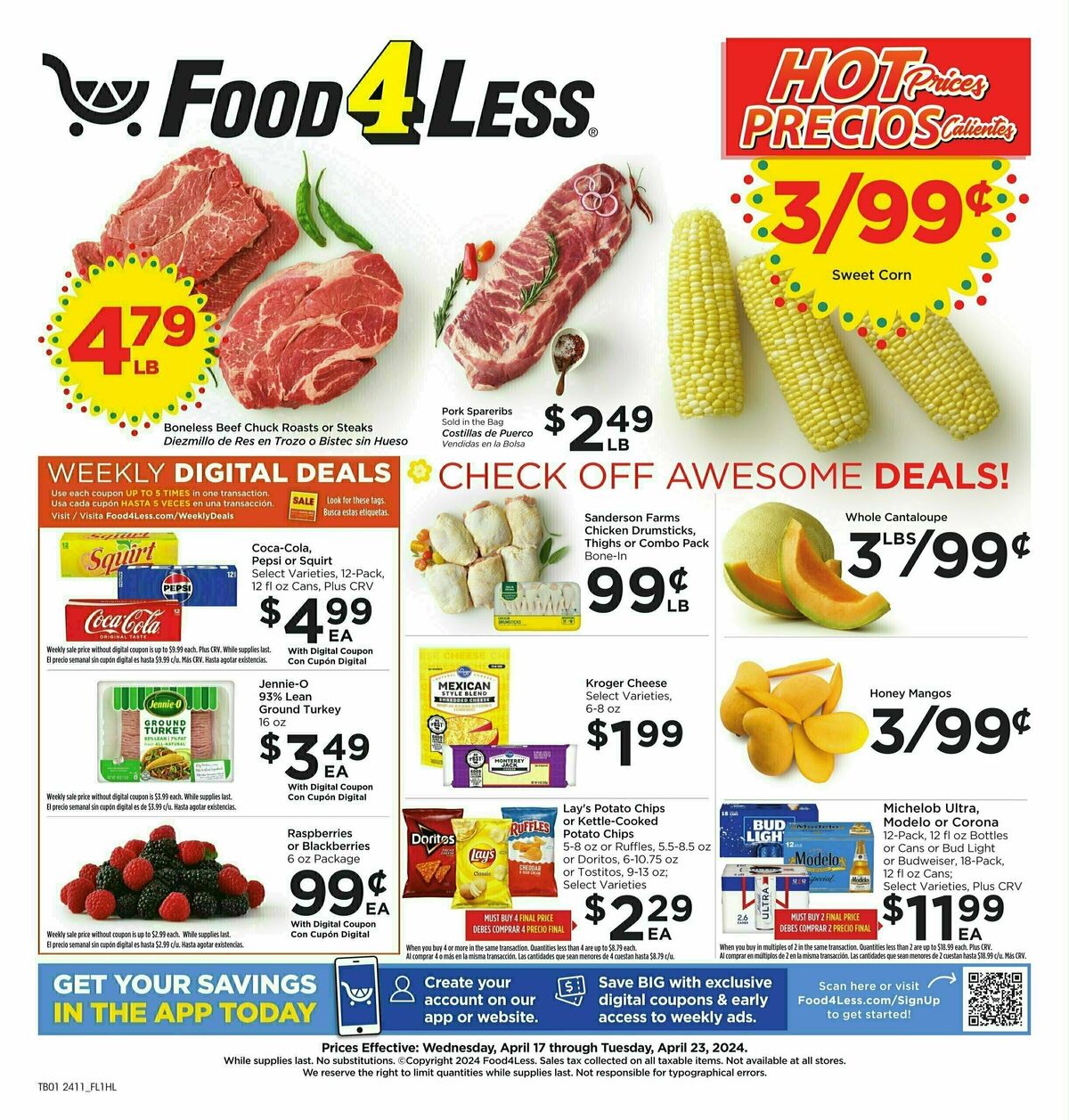 Food 4 Less Weekly Ads & Deals from April 17
