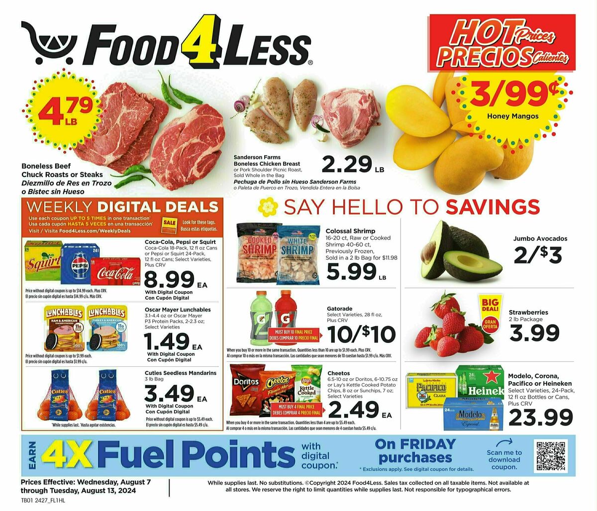 Food 4 Less Weekly Ads & Deals from August 7