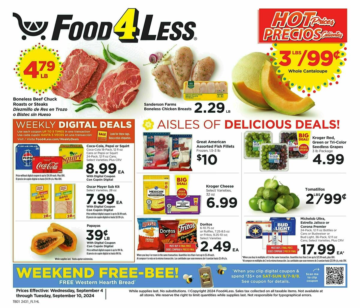 Food 4 Less Weekly Ads & Deals from September 4