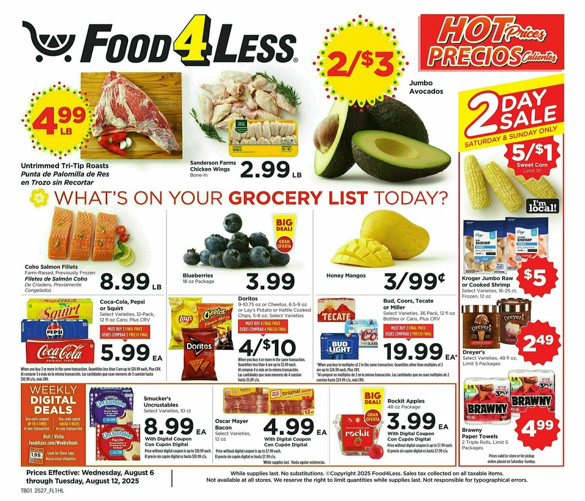 Food 4 Less Weekly Ads & Deals from August 6