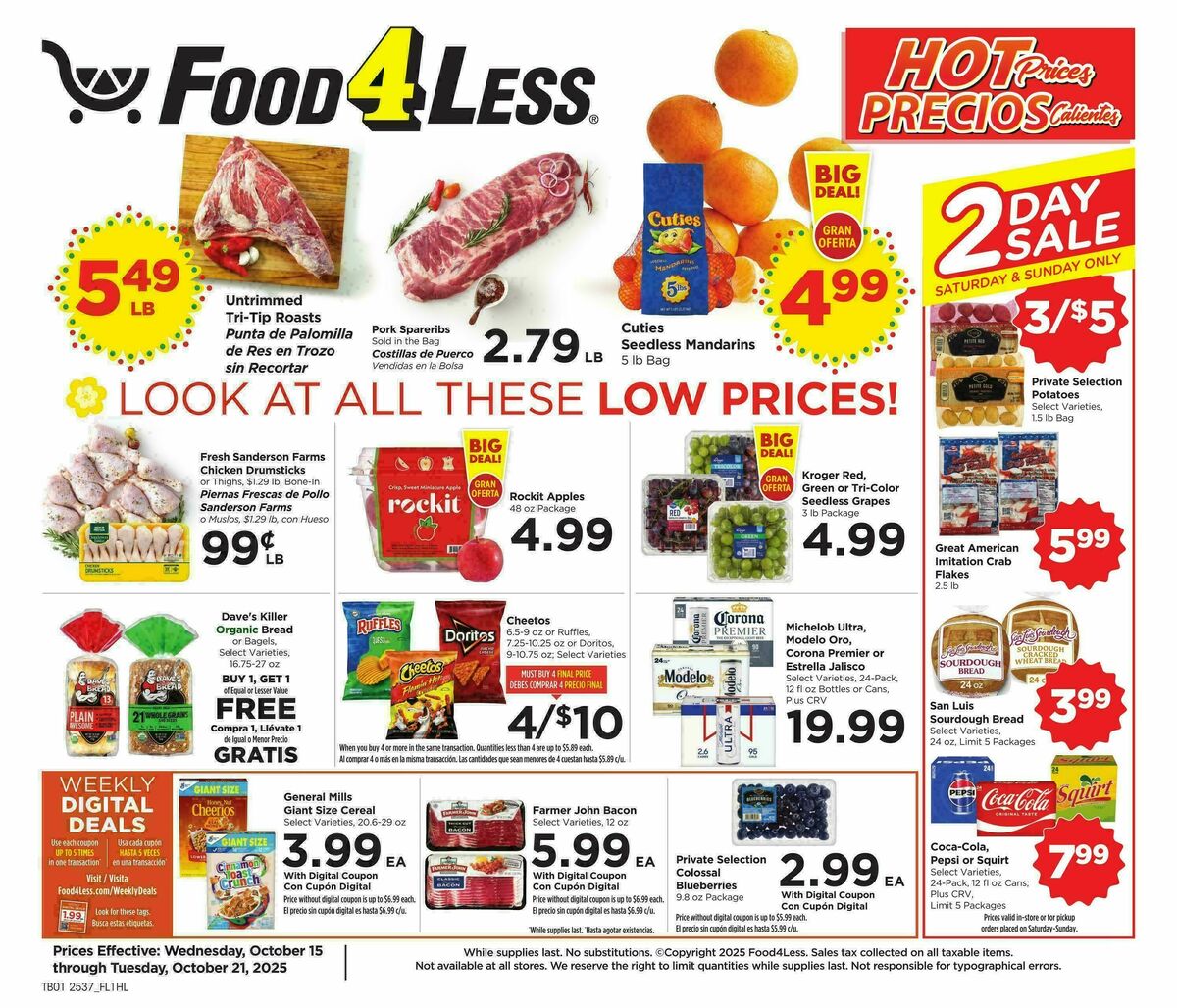 Food 4 Less Weekly Ads & Deals from October 15