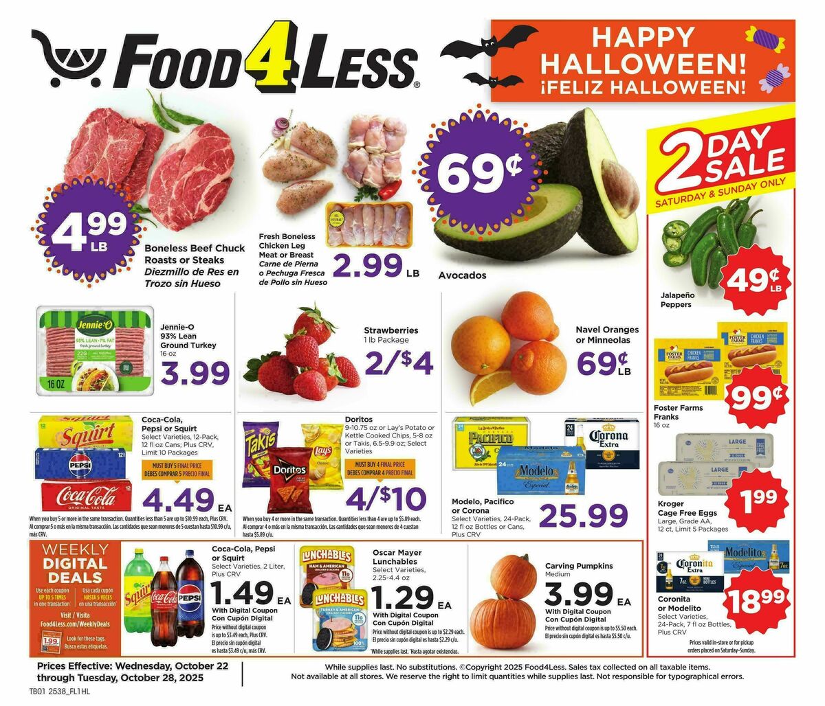 Food 4 Less Weekly Ads & Deals from October 22