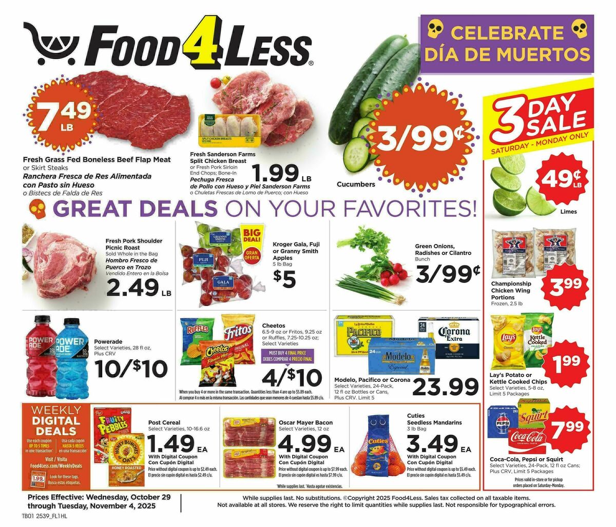 Food 4 Less Weekly Ads & Deals from October 29