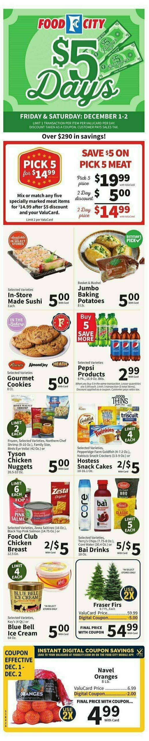 Food City Weekly Ad from November 29