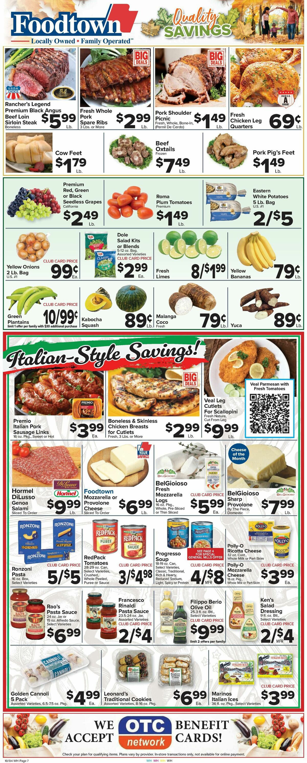 Food Town Weekly Ads & Specials from October 4