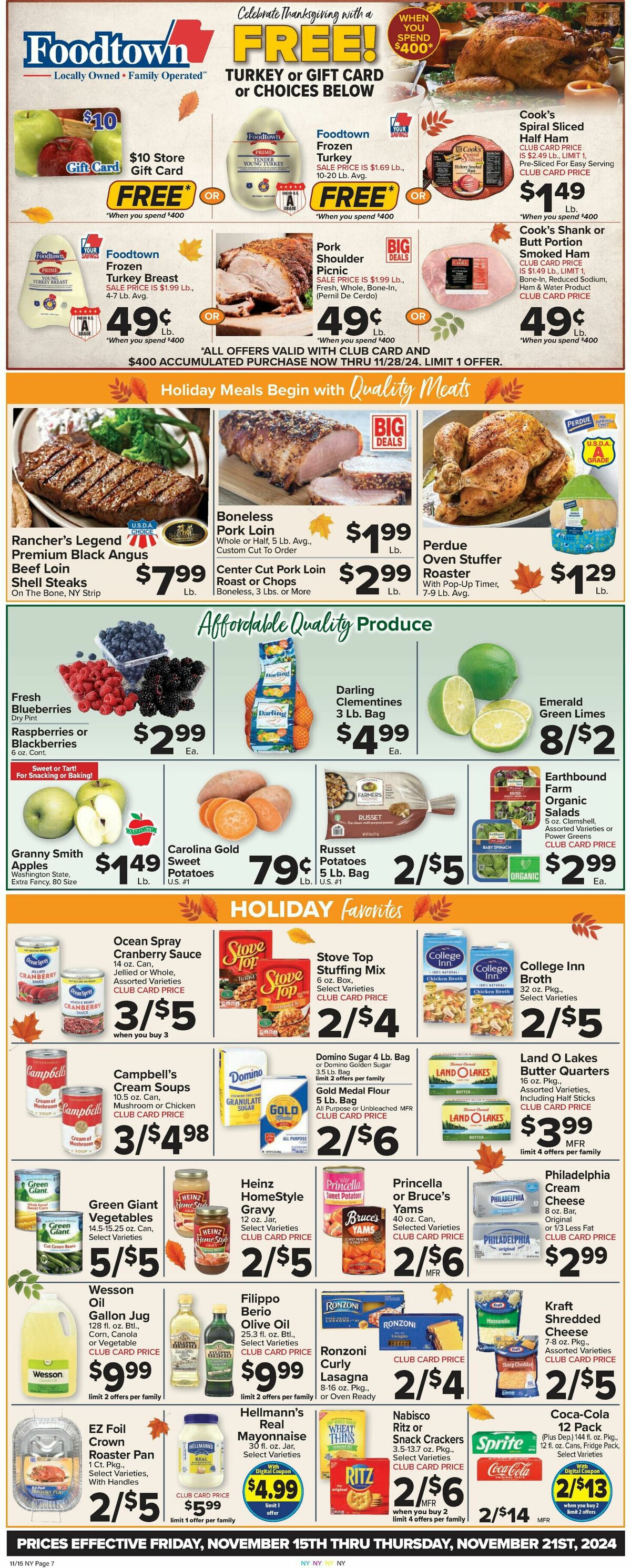 Food Town Weekly Ads & Specials from November 15