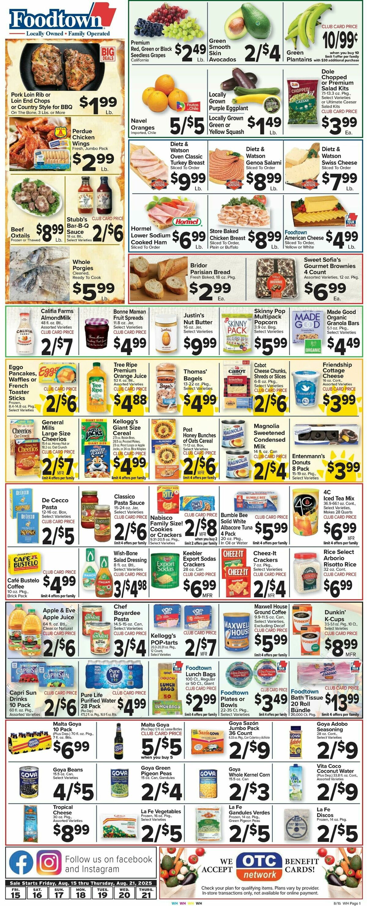 Food Town Weekly Ads & Specials from August 15
