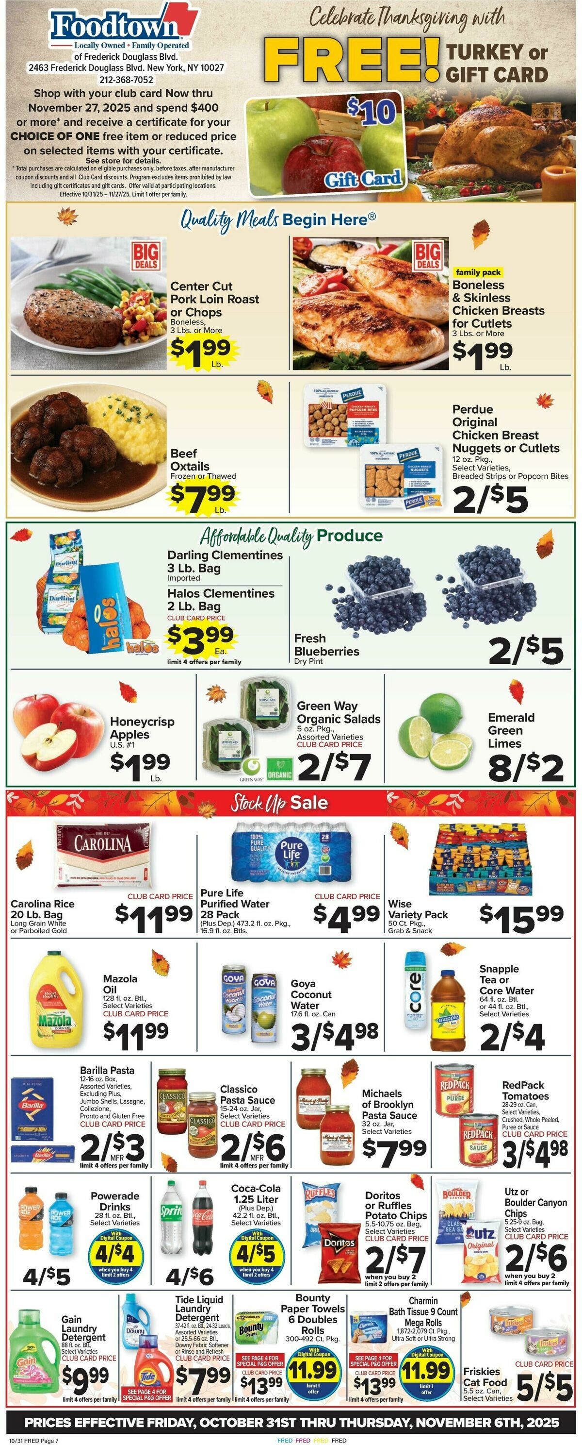 Food Town Weekly Ads & Specials from October 31