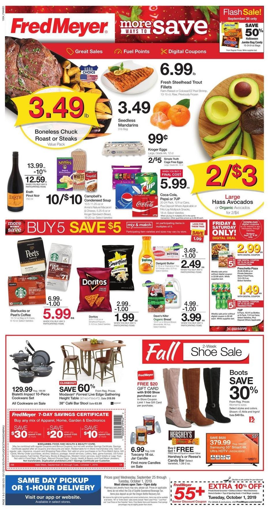 Fred Meyer Weekly Ad & Specials from September 25