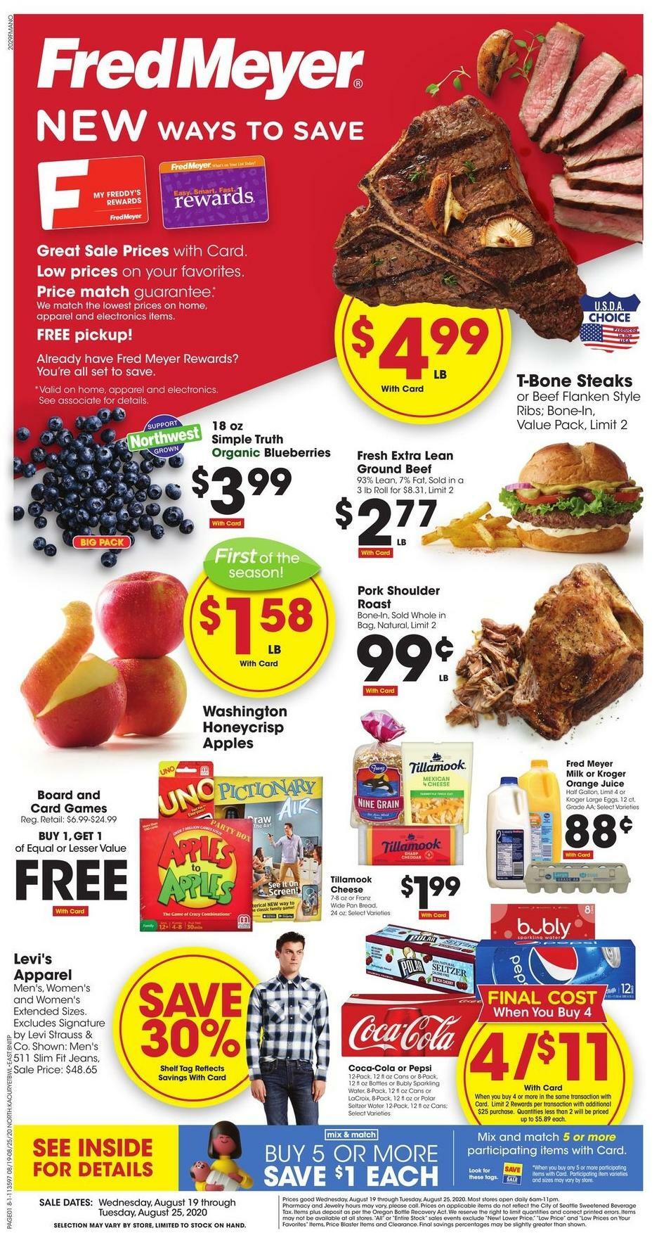 Fred Meyer Weekly Ad & Specials from August 19