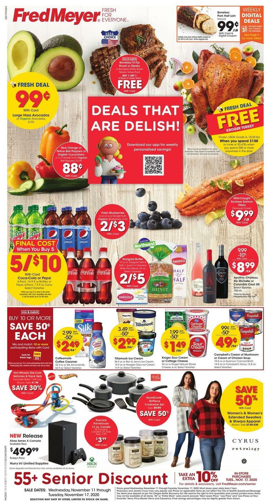 Fred Meyer Weekly Ad & Specials from November 11
