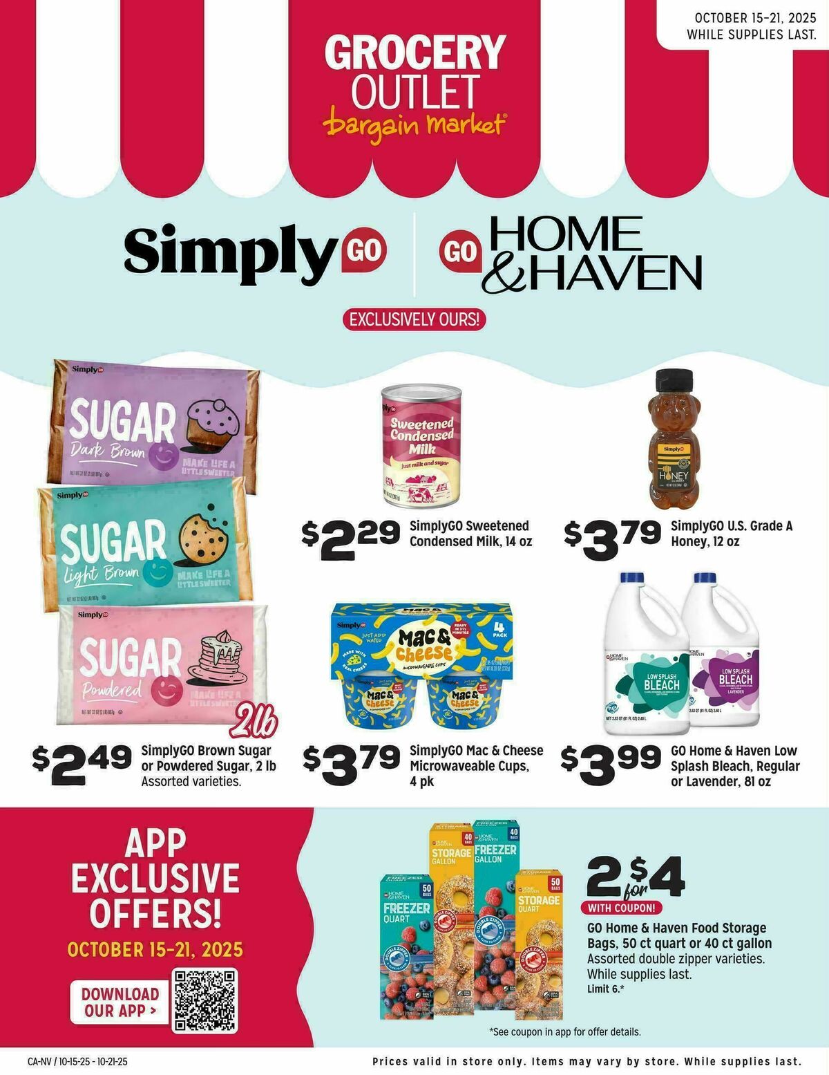 Grocery Outlet Exclusively Ours Weekly Ad & Circulars from October 15