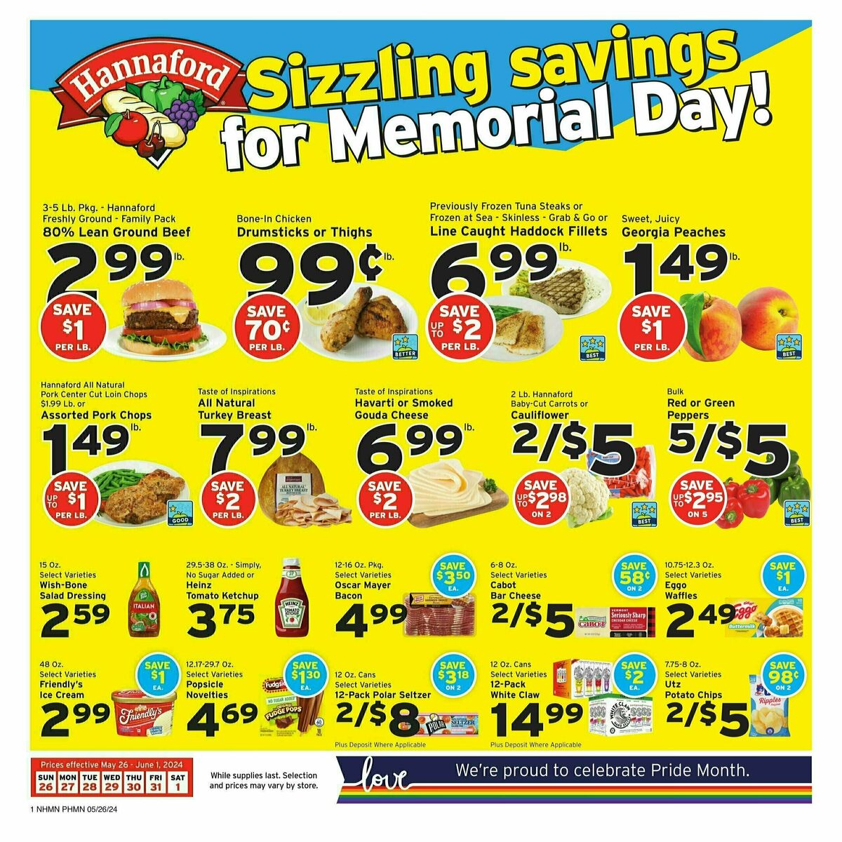 Hannaford Weekly Flyer from May 26