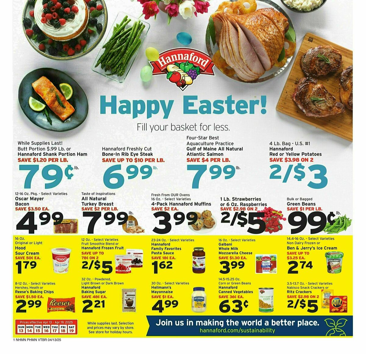 Hannaford Weekly Flyer from April 13