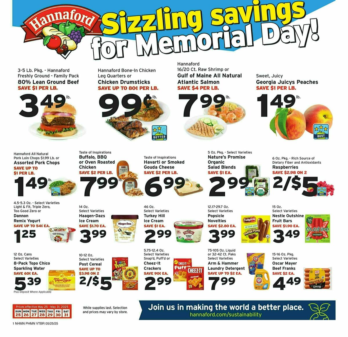 Hannaford Weekly Flyer from May 25