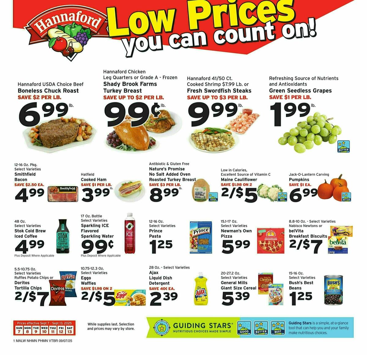 Hannaford Weekly Flyer from September 7