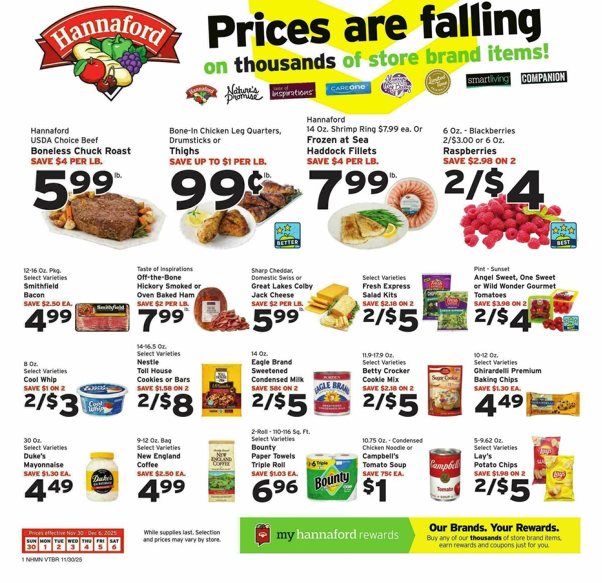 Hannaford Weekly Flyer from November 30