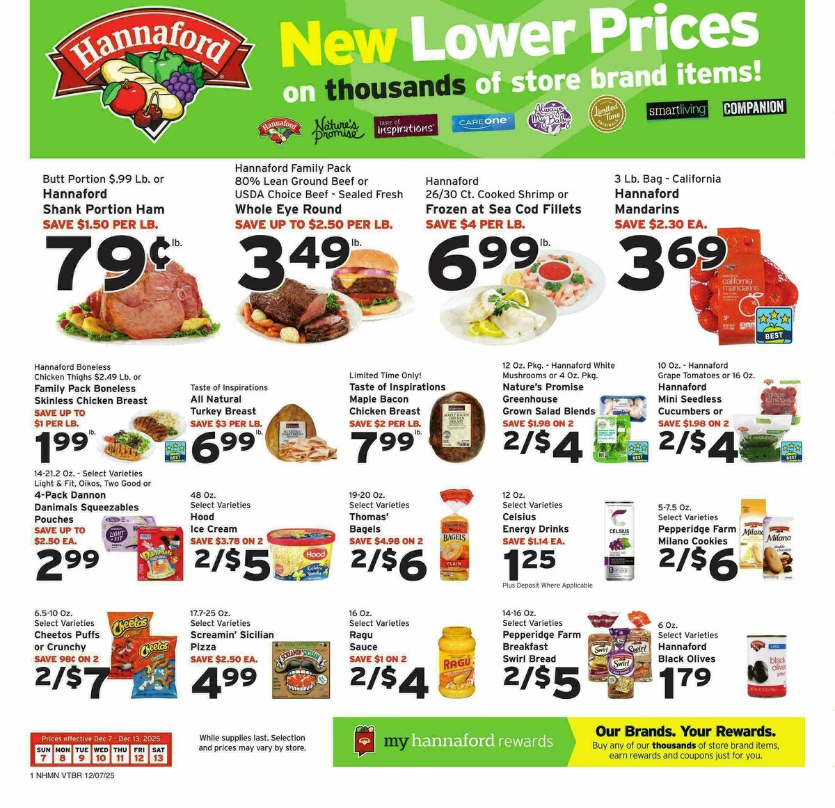 Hannaford Weekly Flyer from December 7