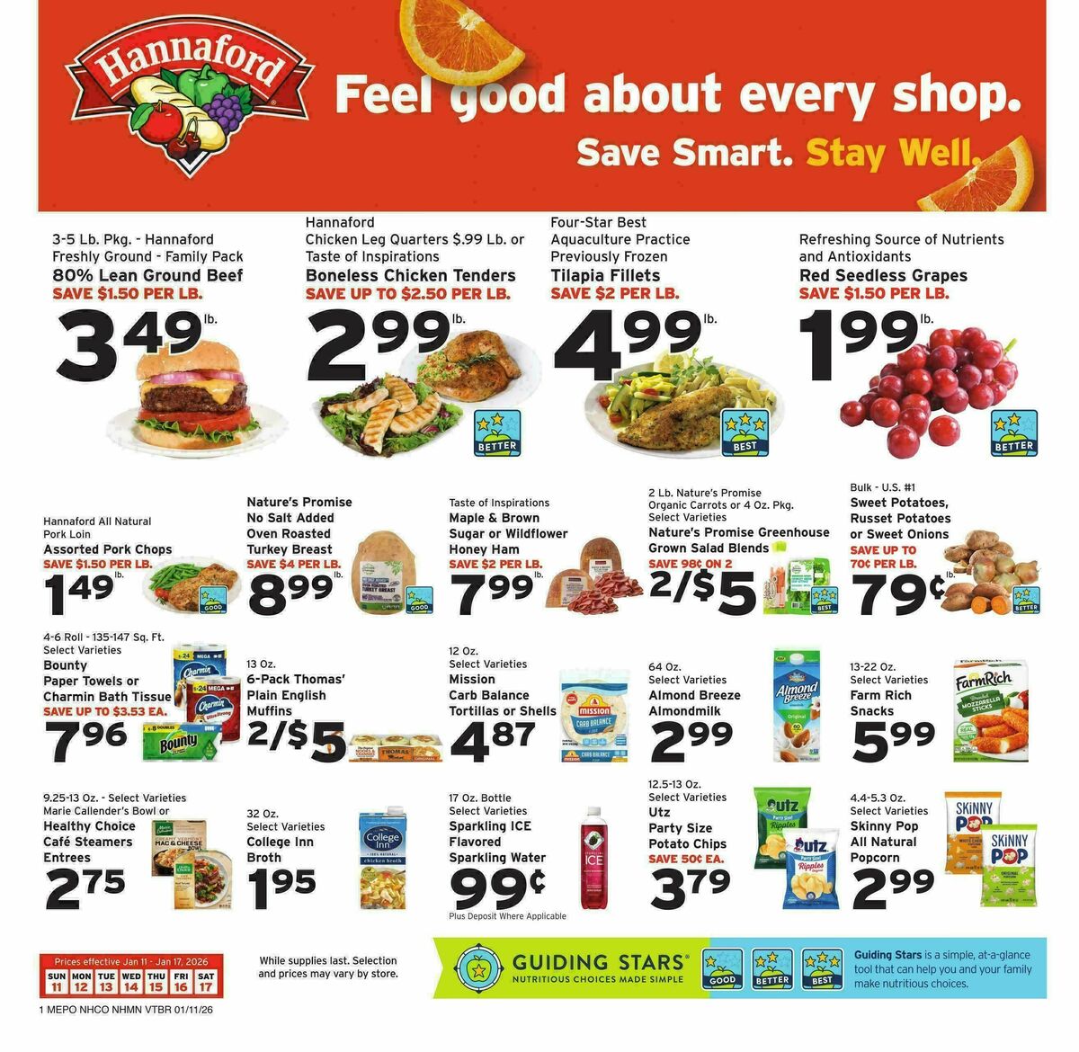 Hannaford Weekly Flyer from January 11
