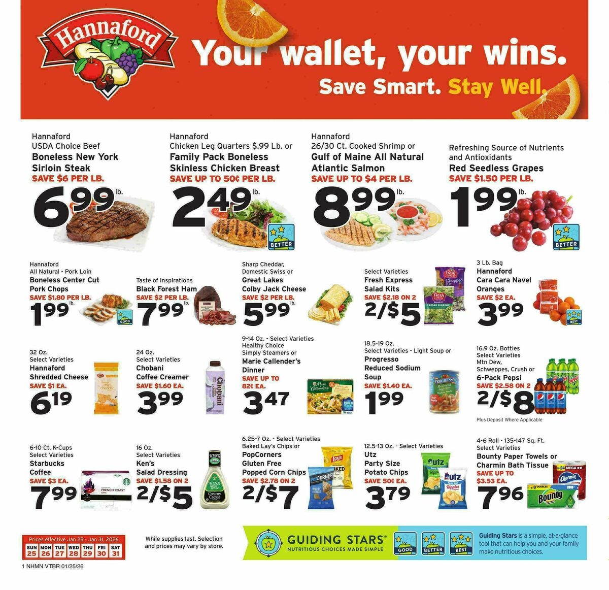 Hannaford Weekly Flyer from January 25