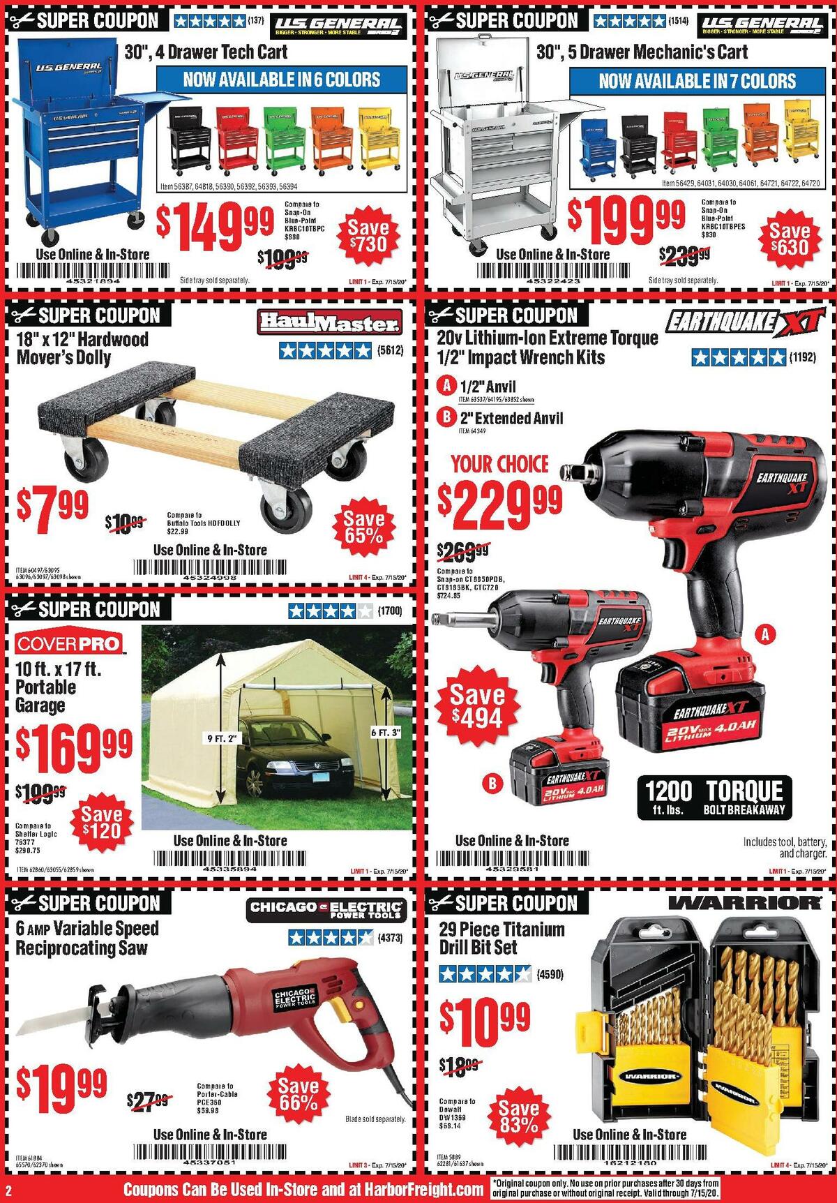 Harbor Freight Tools Best Offers & Special Buys from July 1 - Page 2