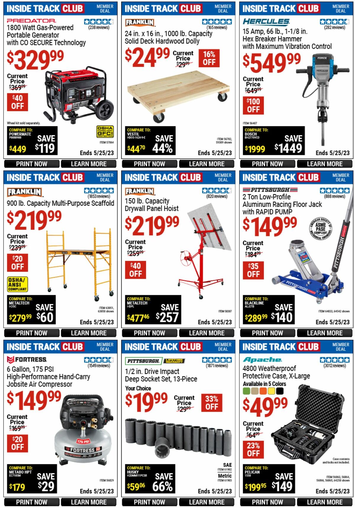 Harbor Freight Tools Inside Track Club Member Deals Best Offers ...