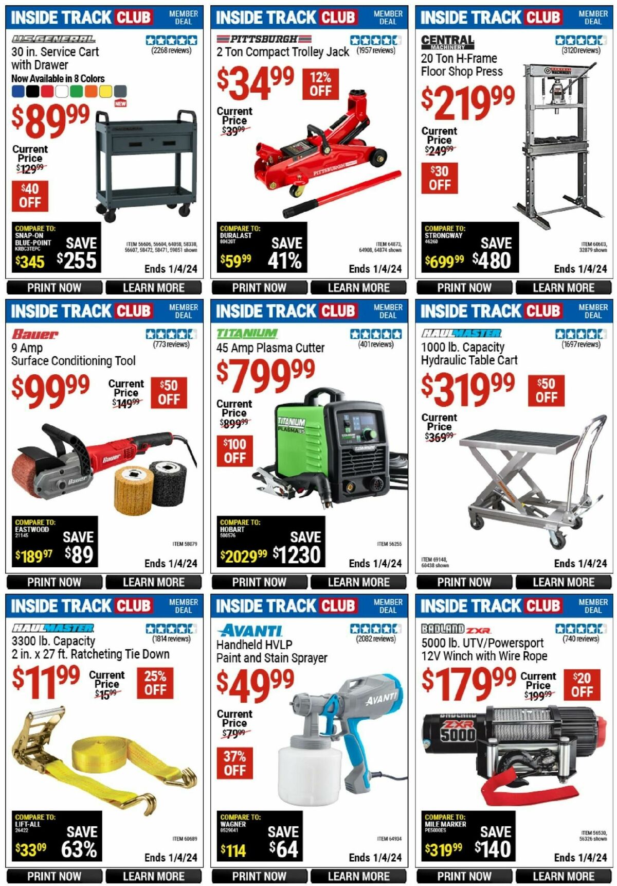 Harbor Freight Tools Inside Track Club Member Deals Best Offers ...