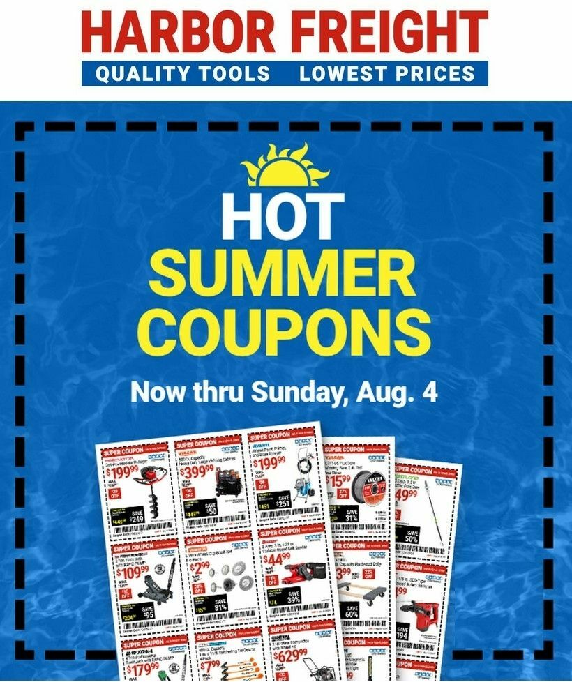 Harbor Freight Tools Best Offers & Special Buys from July 26