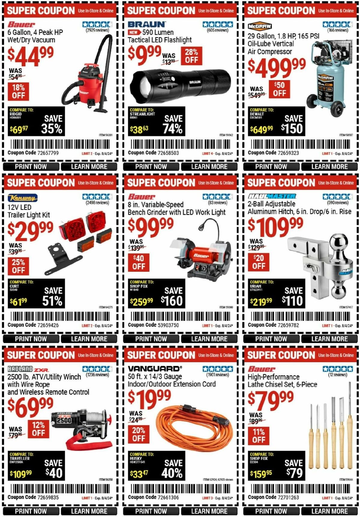 Harbor Freight Tools Best Offers & Special Buys from July 26 - Page 4
