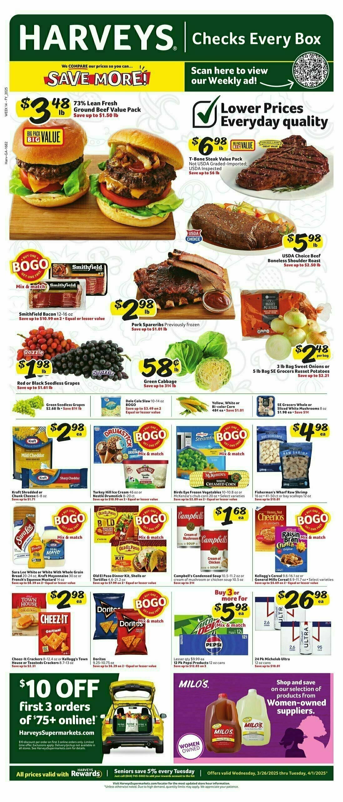 Harveys Supermarkets from March 26